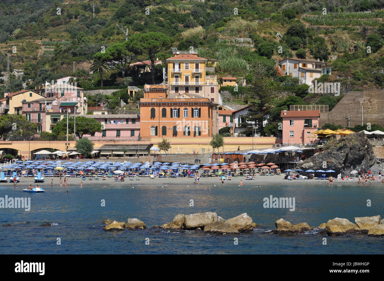 Monterosso al Mare, Cinque Terre, Italien, küste, ligurien, ligurische ...