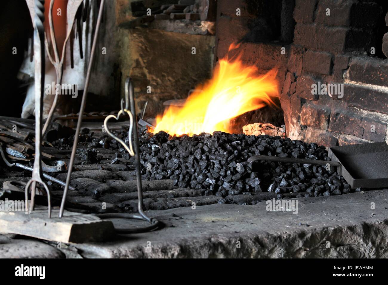 An image of a forging workshop Stock Photo - Alamy