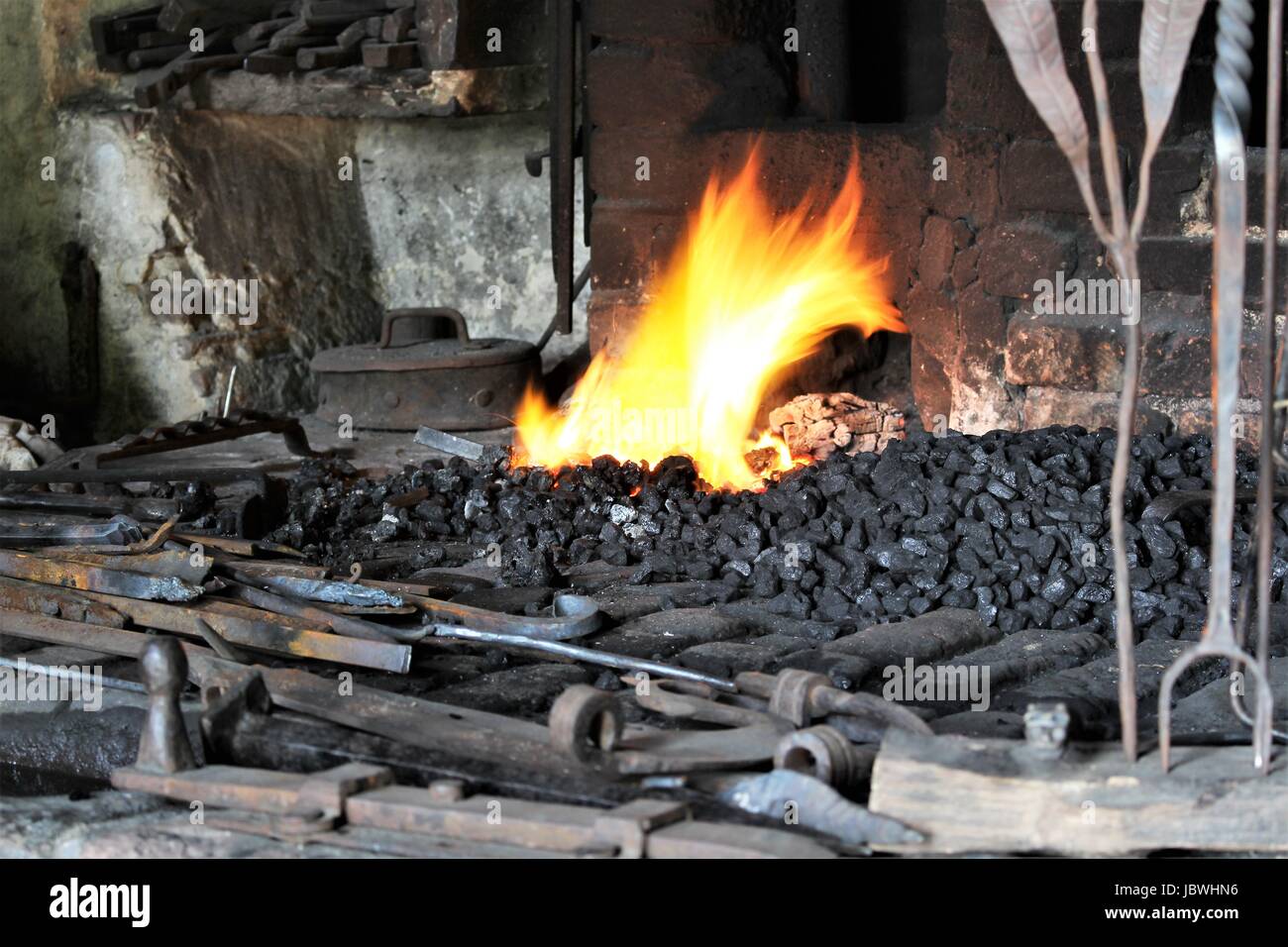 An image of a forging workshop Stock Photo - Alamy