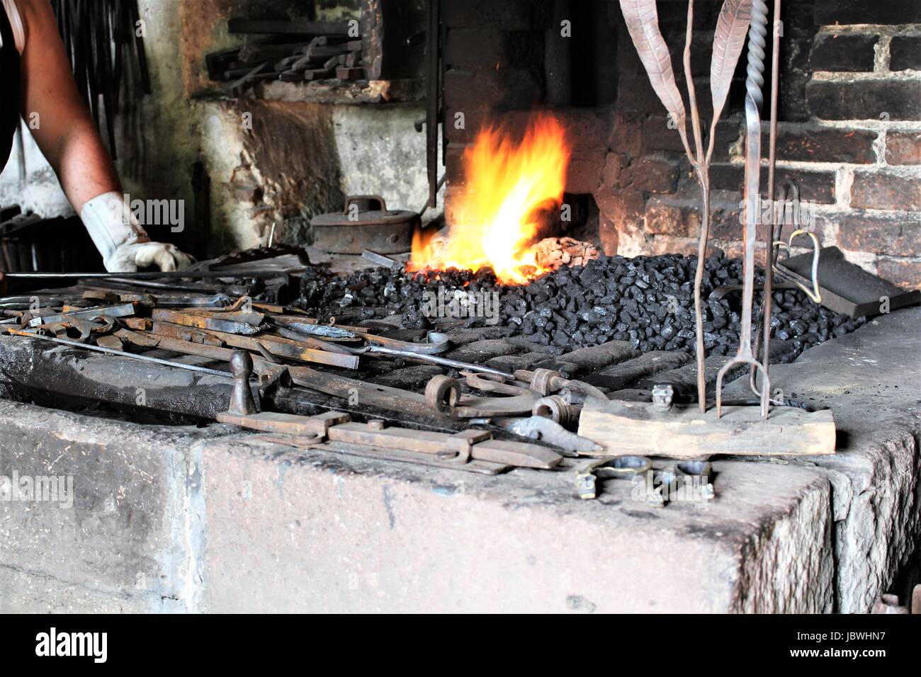 An image of a forging workshop Stock Photo - Alamy