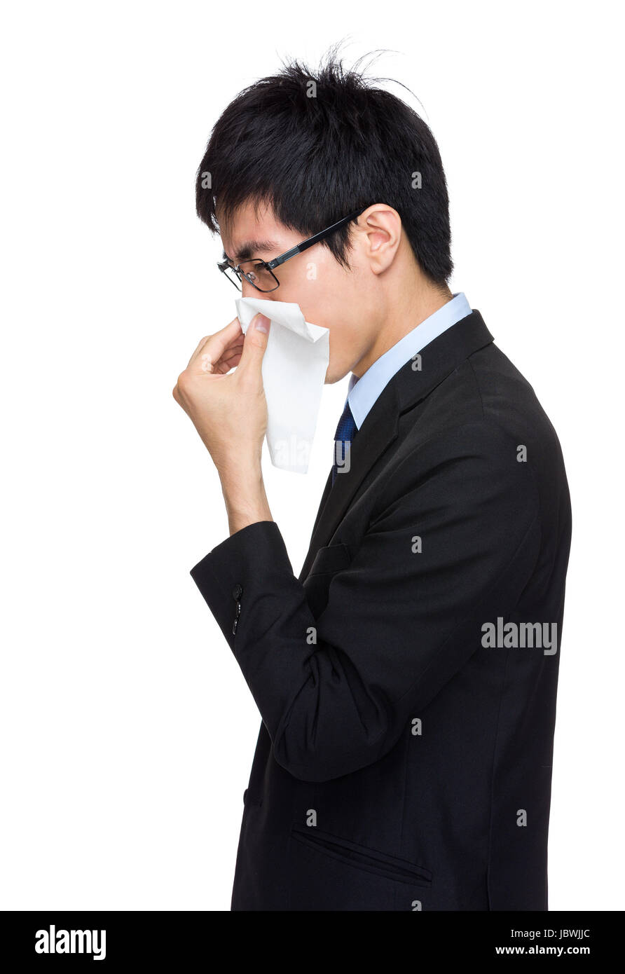 Asia man sneeze hi-res stock photography and images - Alamy