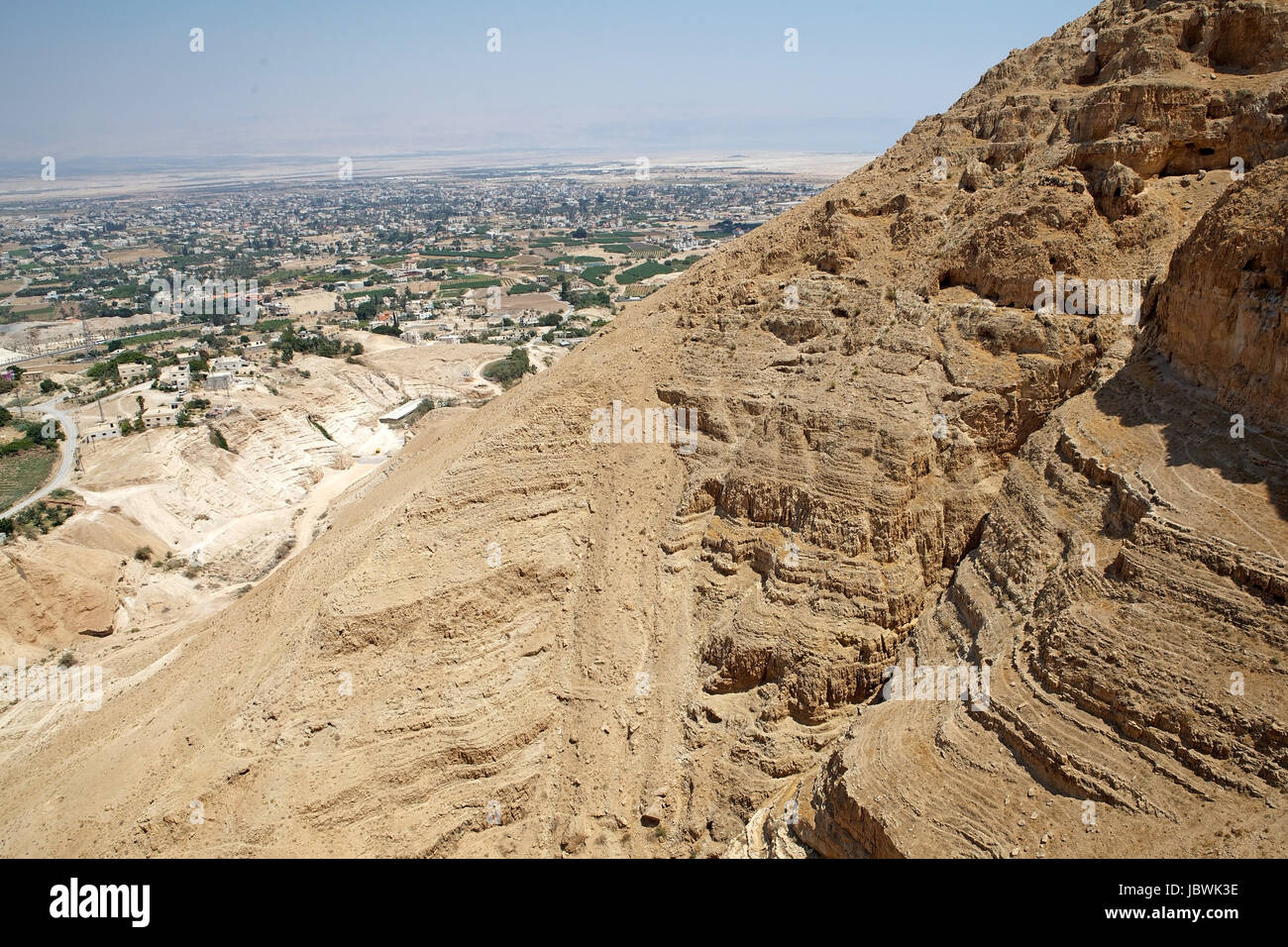 Jericho cityscape from the moun of the Temptation, Jericho, Palestine ...