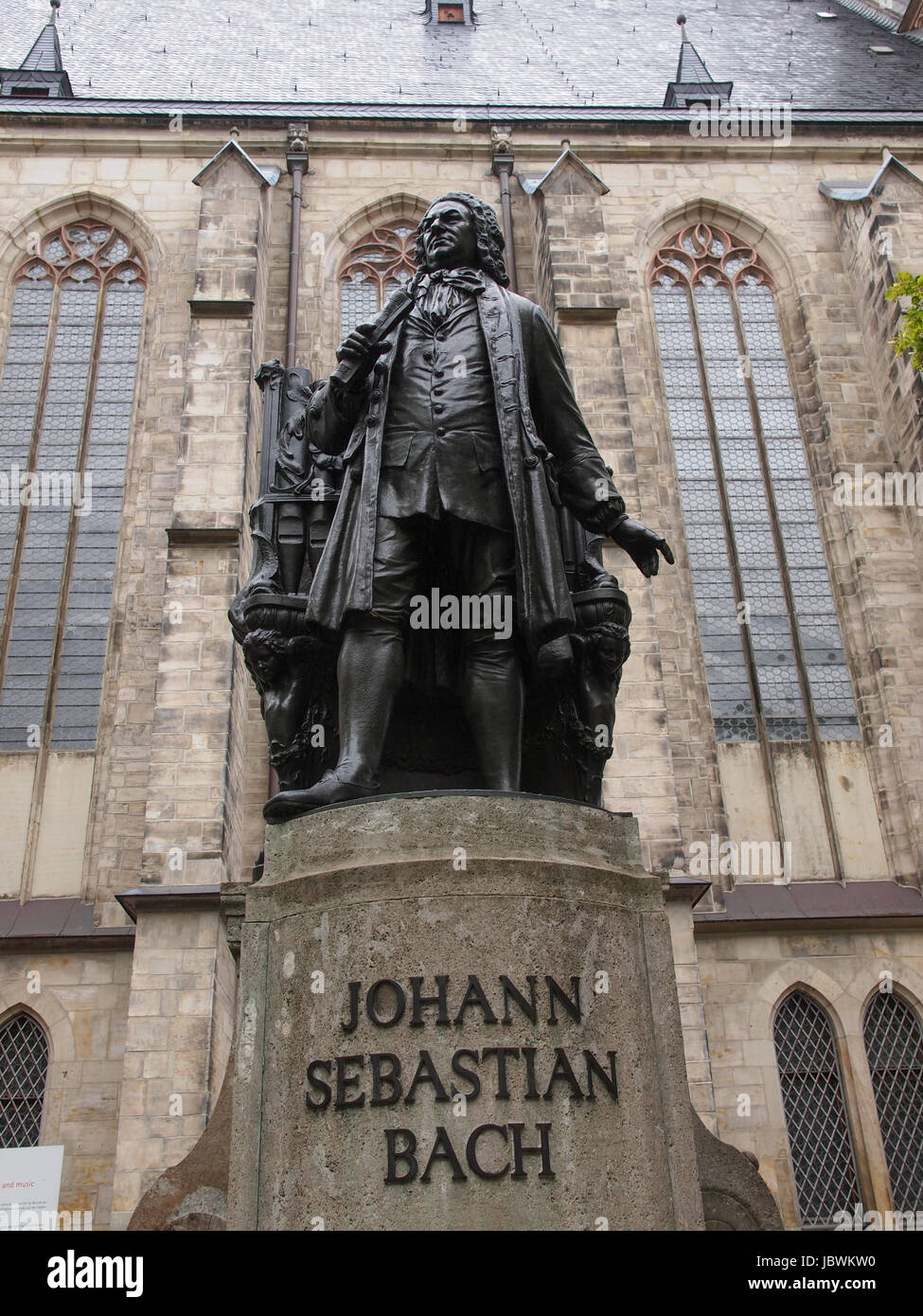 The Neues Bach Denkmal meaning new Bach monument stands since 1908 in ...