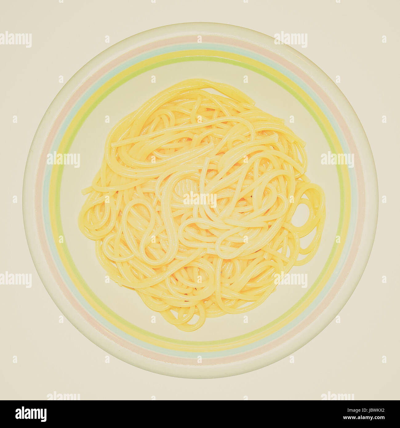 Vintage retro looking Pasta italian food picture Stock Photo - Alamy