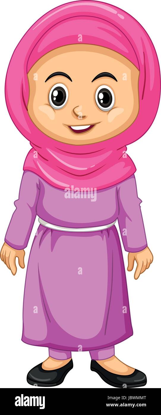 Muslim girl Stock Vector Images - Alamy