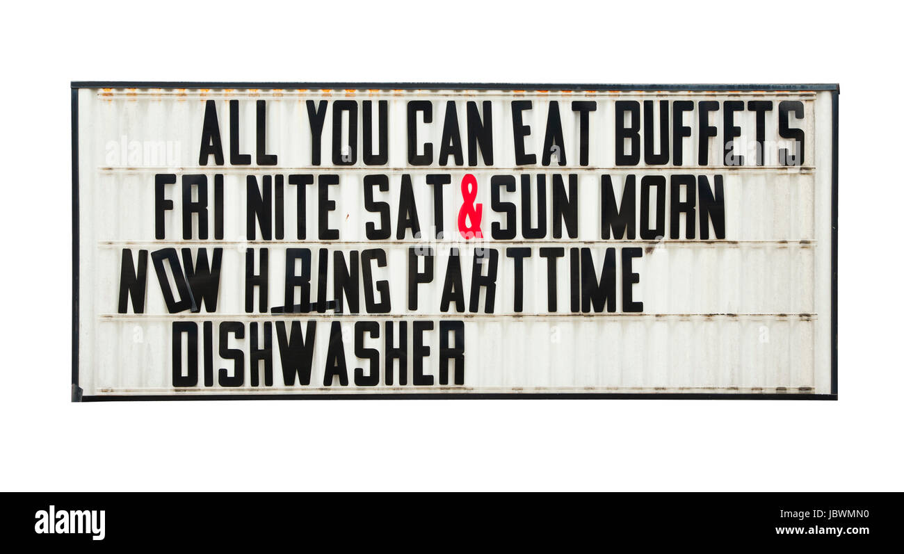 Retro road side sign for a restaurant Stock Photo - Alamy