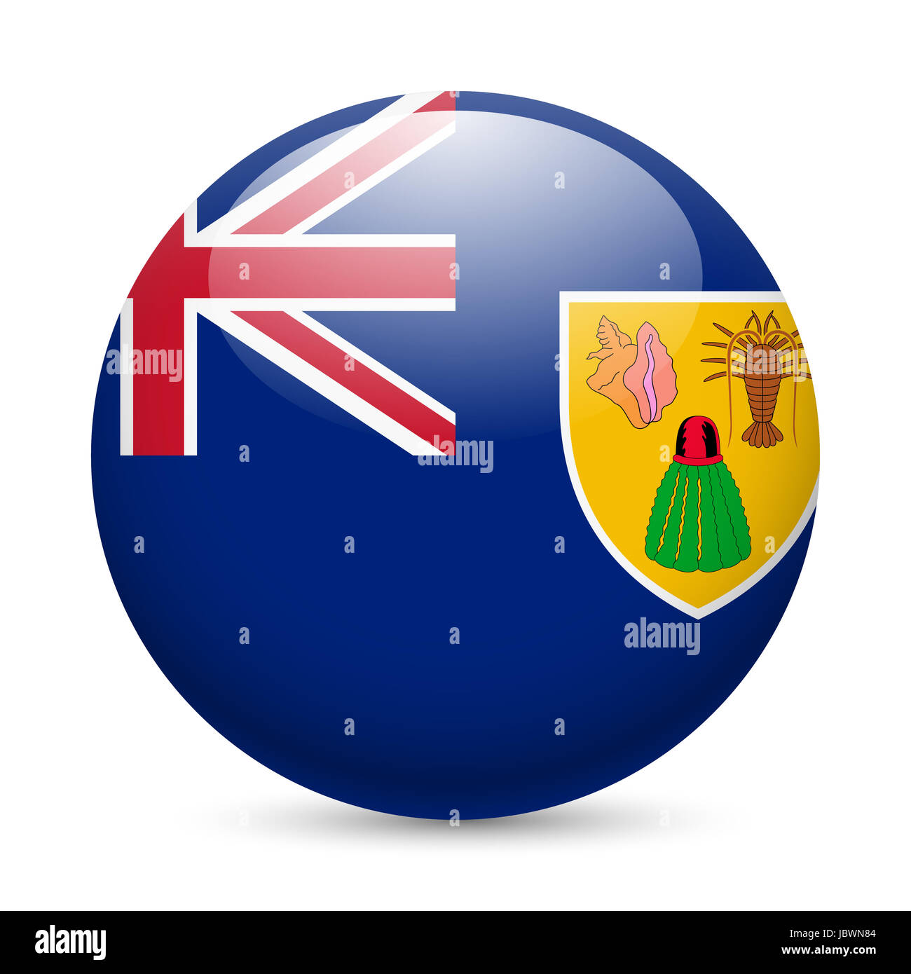 Turks And Caicos Islands Symbol Stock Photos & Turks And Caicos Islands ...