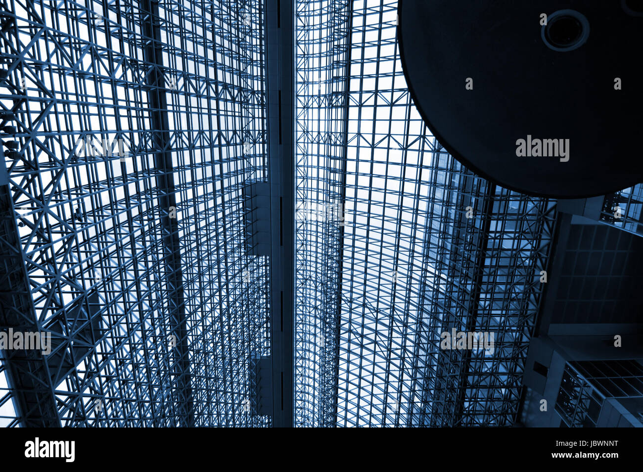 The ceiling architecture of modern train (subway) station Stock Photo ...