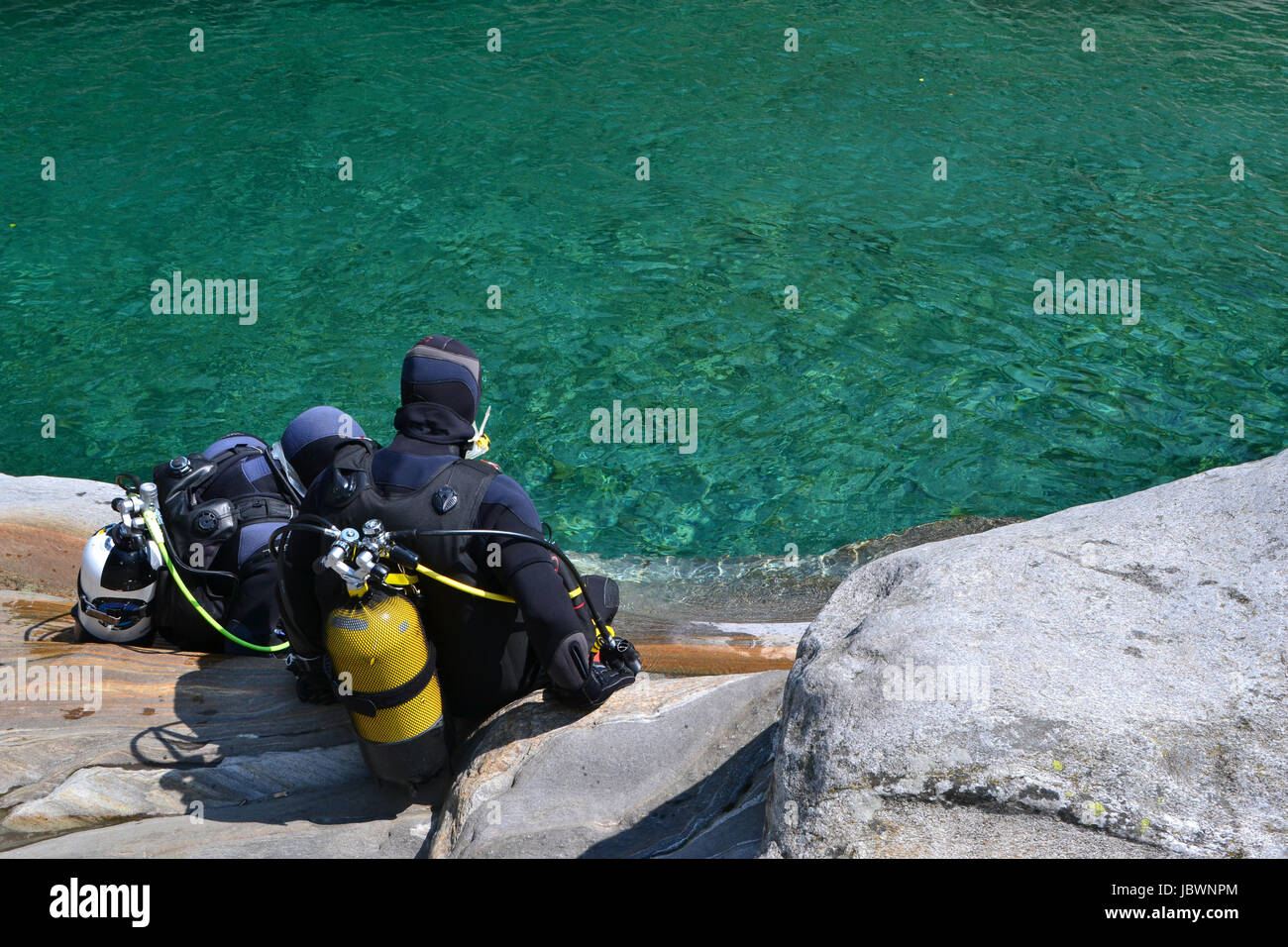 tessin diving outfit Stock Photo - Alamy