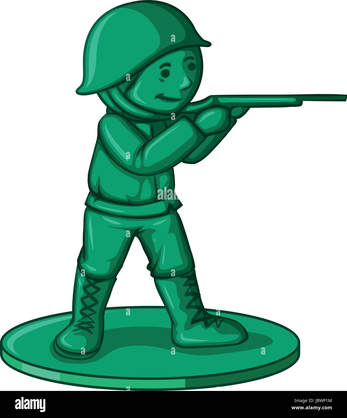 Soldier toy in green color illustration Stock Vector Image & Art - Alamy