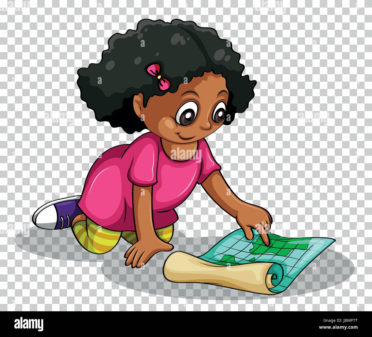 Kid drawing map hi-res stock photography and images - Alamy