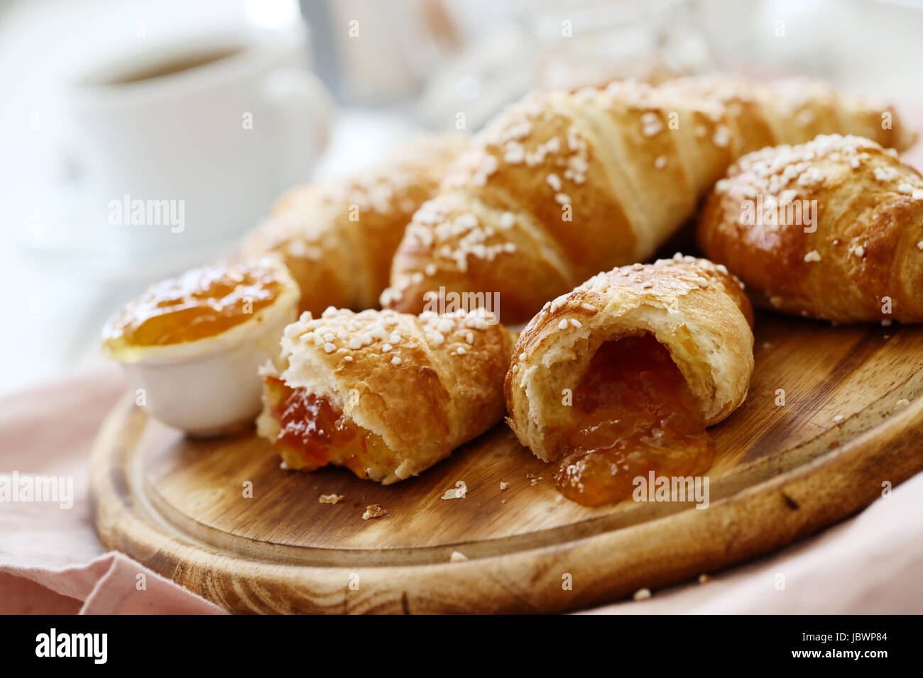 Traditionally french croissants cutting hi-res stock photography and ...
