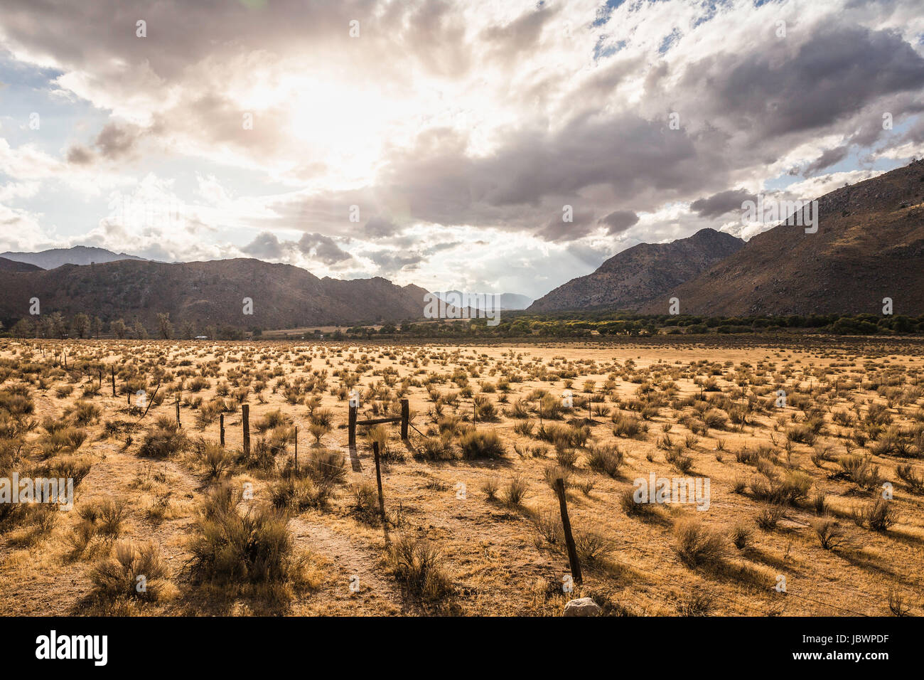 Landscape view of mountains near Lake Isabella, California, USA Stock ...