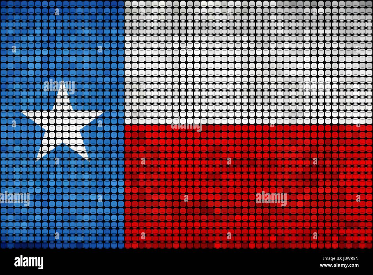 Grunge mosaic flag of Texas - illustration, The flag of the state of ...