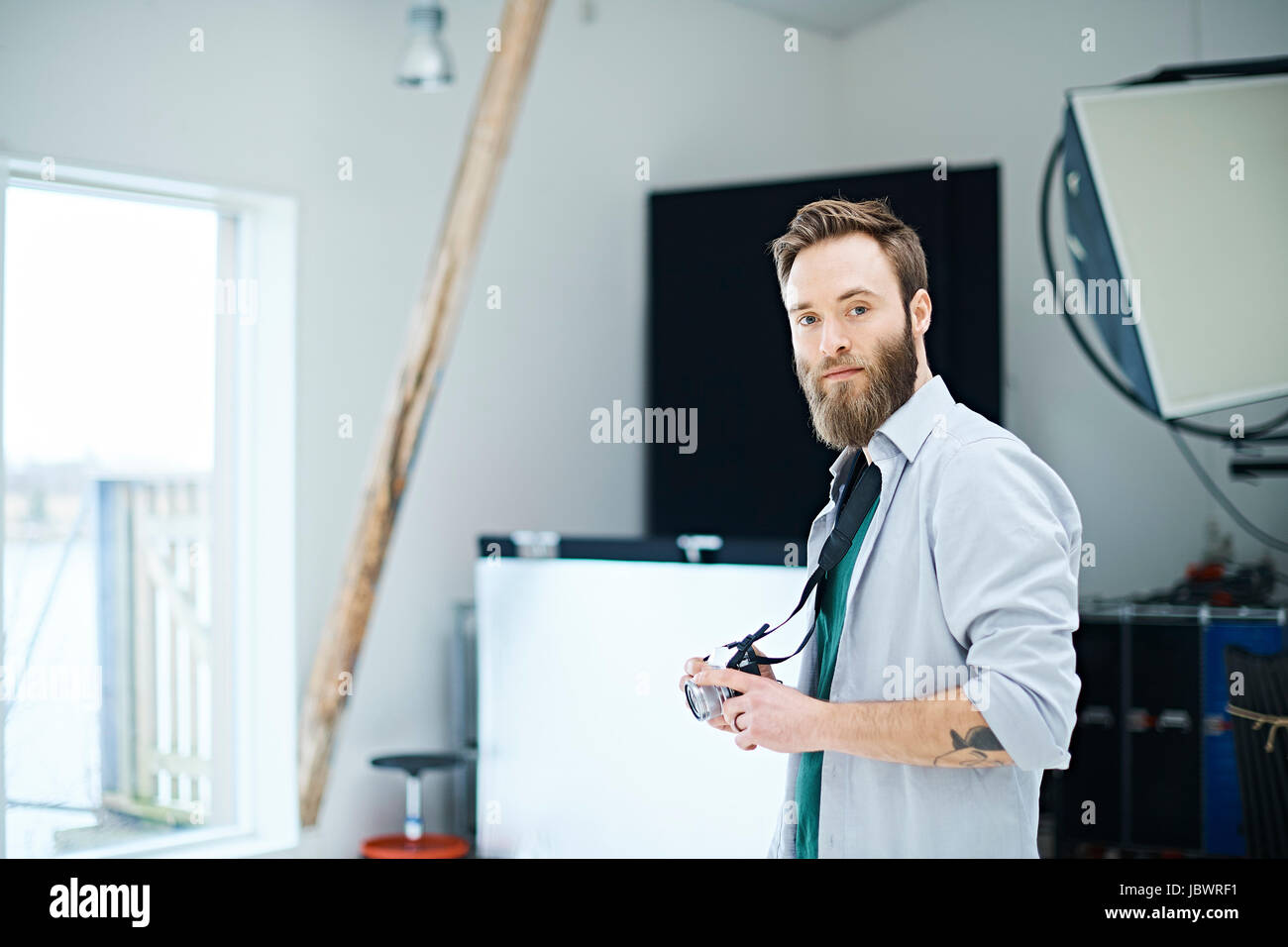 Male portrait in studio on hi-res stock photography and images - Alamy