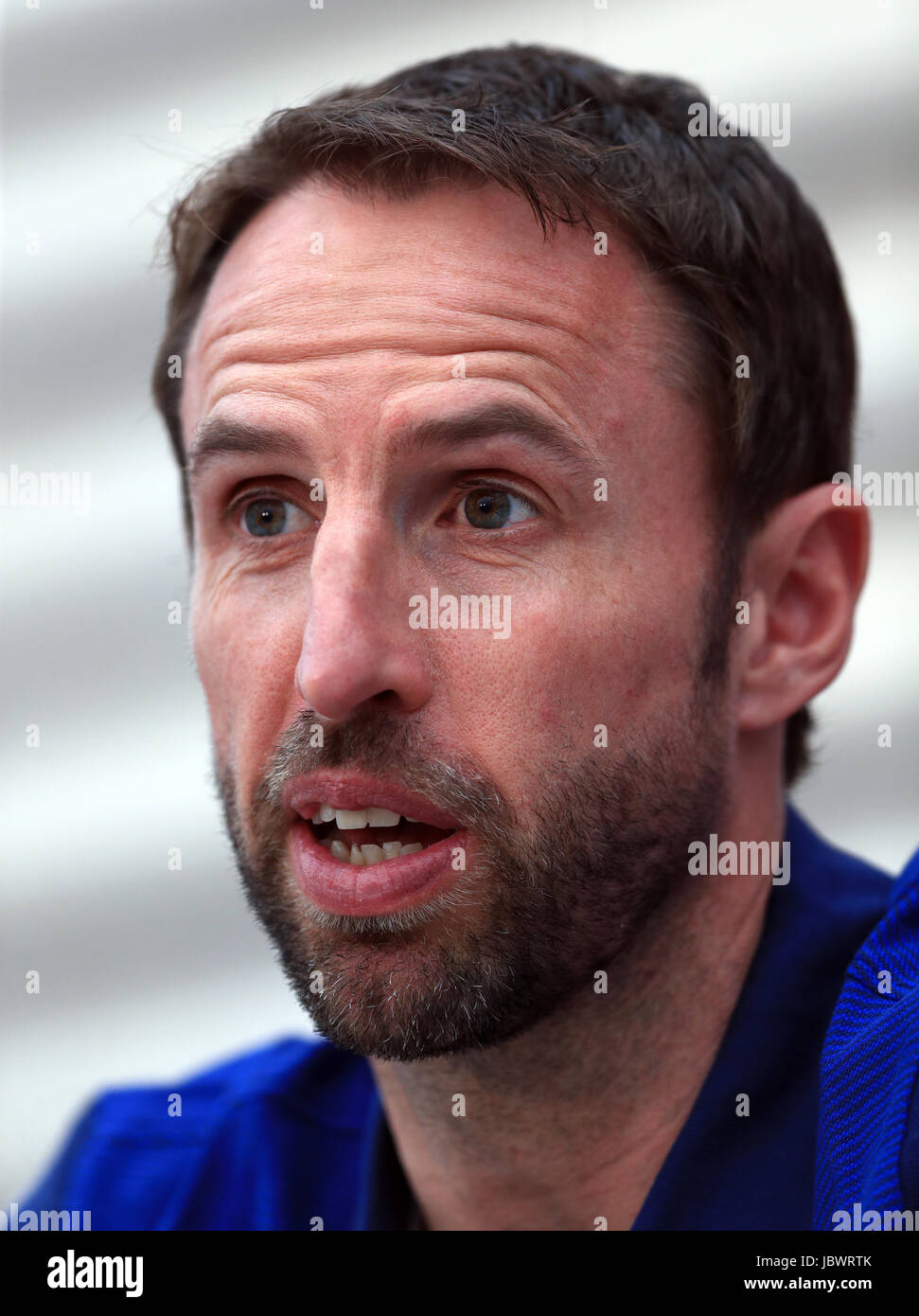 England manager Gareth Southgate during the press conference at Stade ...