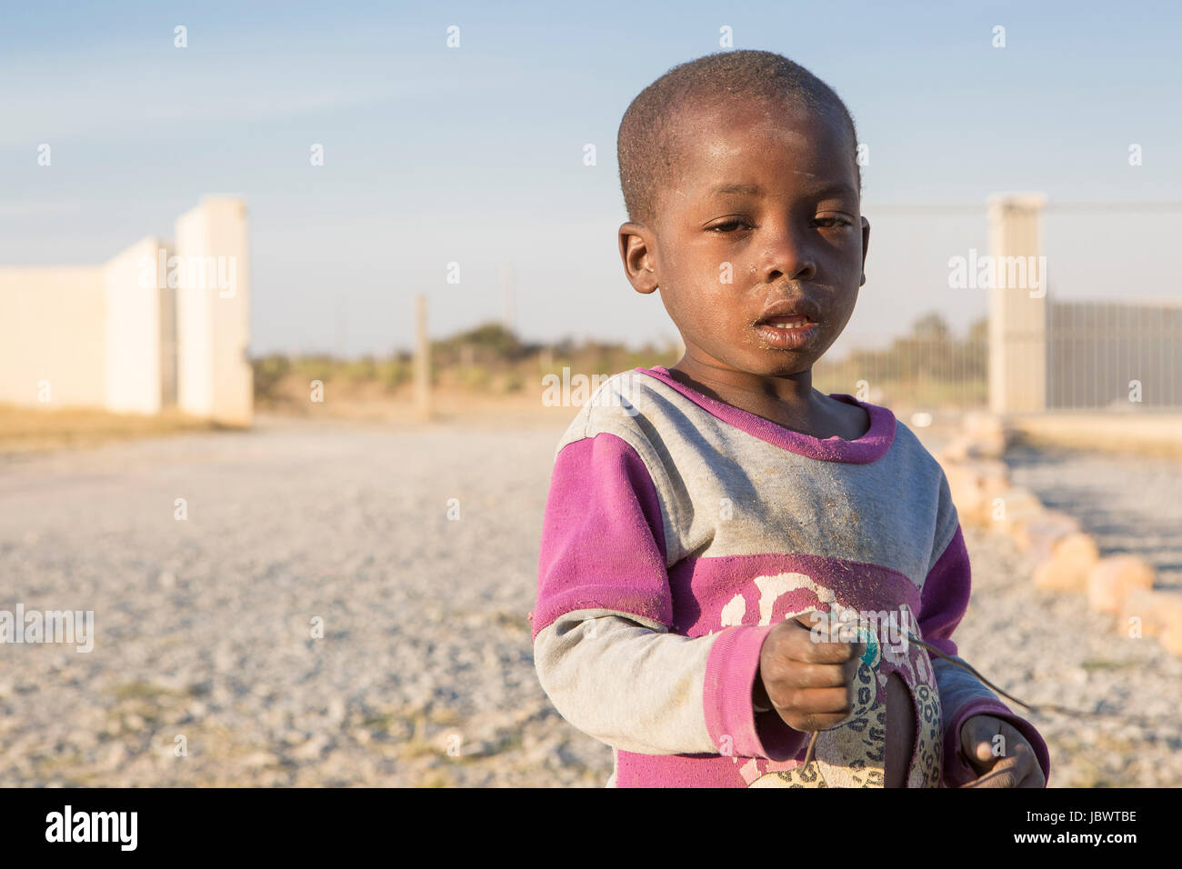 LUBANGO/ANGOLA - 13 JULY 2016 - Portrait of sick african child Stock ...