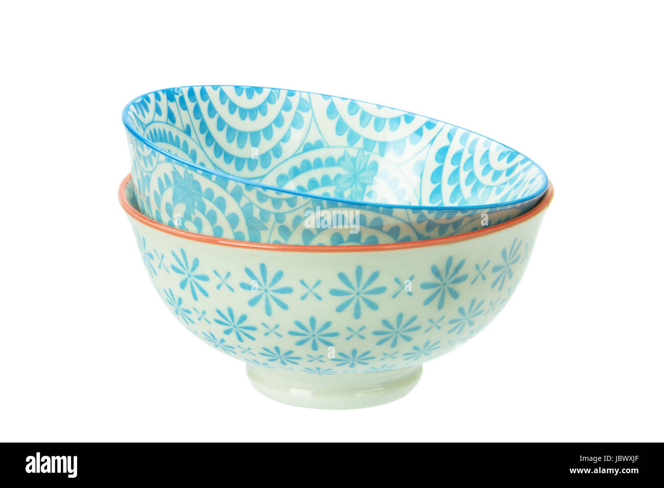 close up of porcelain bowl isolated on white background Stock Photo - Alamy
