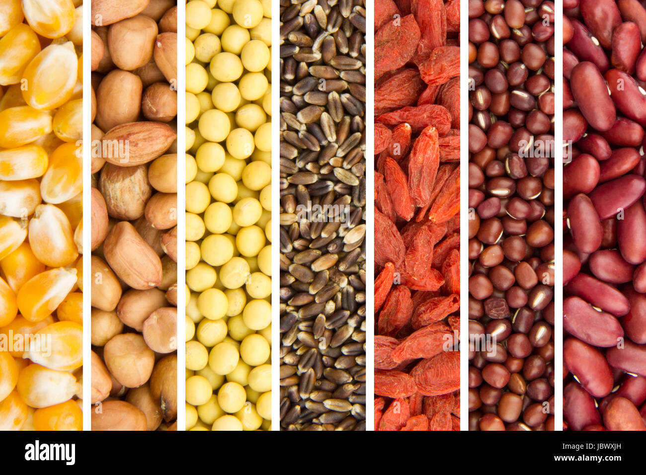 background of many kinds of different grains Stock Photo - Alamy