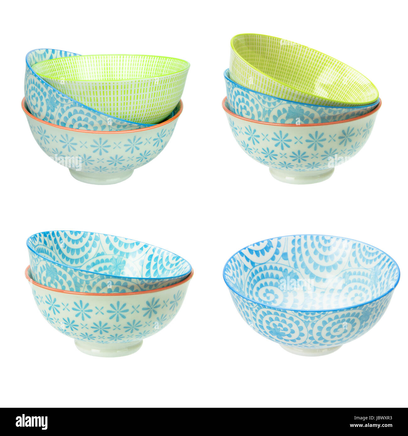 close up of porcelain bowl isolated on white background Stock Photo - Alamy