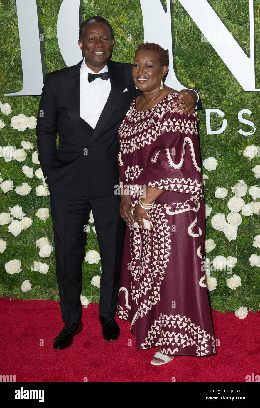 New York, USA. 11th Jun, 2017. John Douglas Thompson and guest attend ...