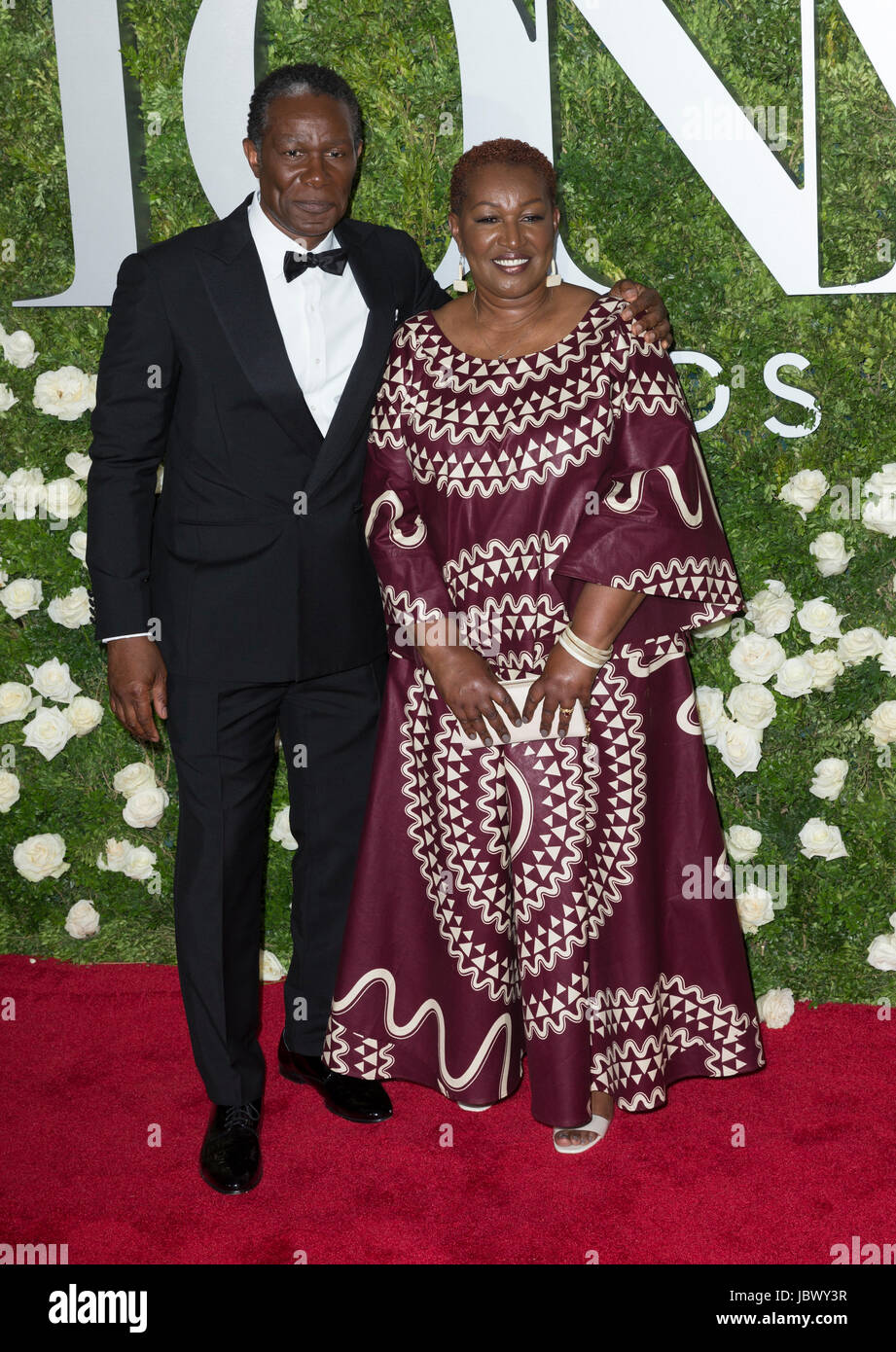 New York, USA. 11th Jun, 2017. John Douglas Thompson and guest attend ...