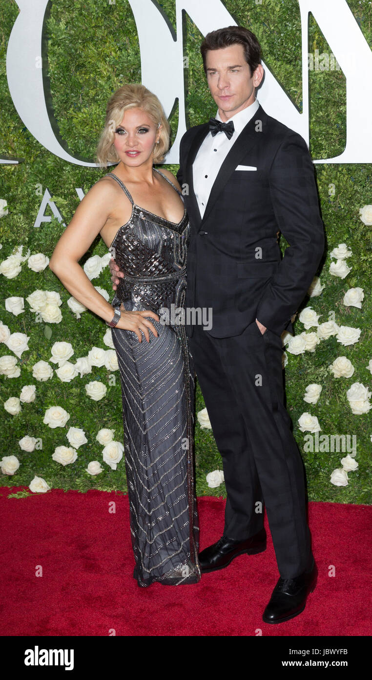 New York, USA. 11th Jun, 2017. Orfeh and Andy Karl attend Tony awards ...