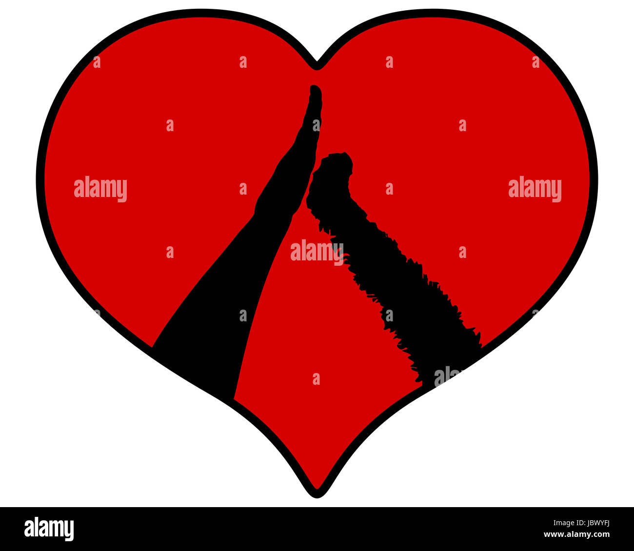 Gib mir Fünf Stock Photo - Alamy