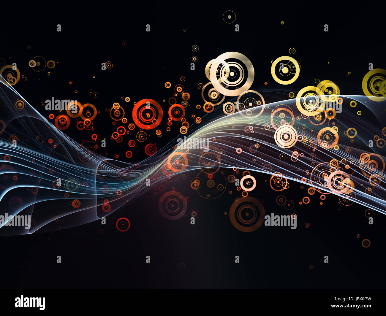 Fractal Wave series. Composition of fractal sine waves and color ...