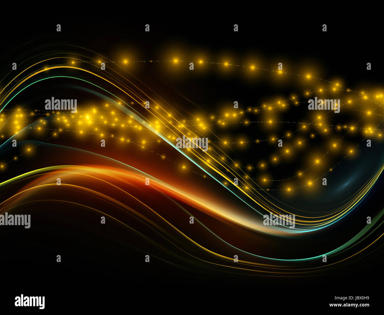 Fractal Wave series. Artistic background made of fractal sine waves and ...