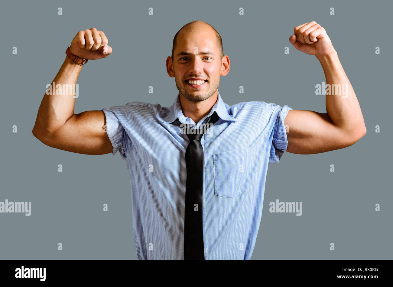 Strong businessman concept Stock Photo - Alamy