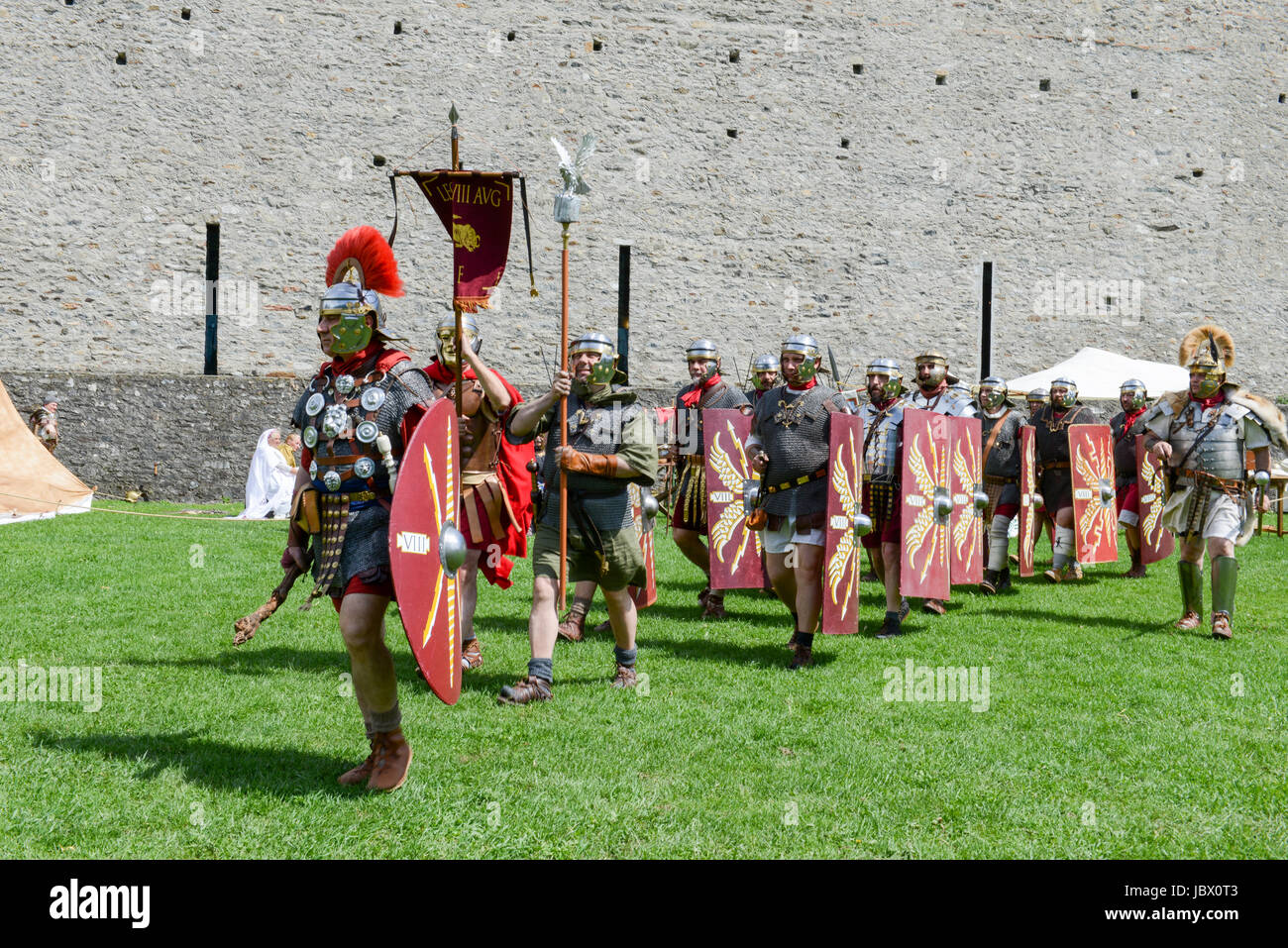 Roman centurion on guard hi-res stock photography and images - Alamy