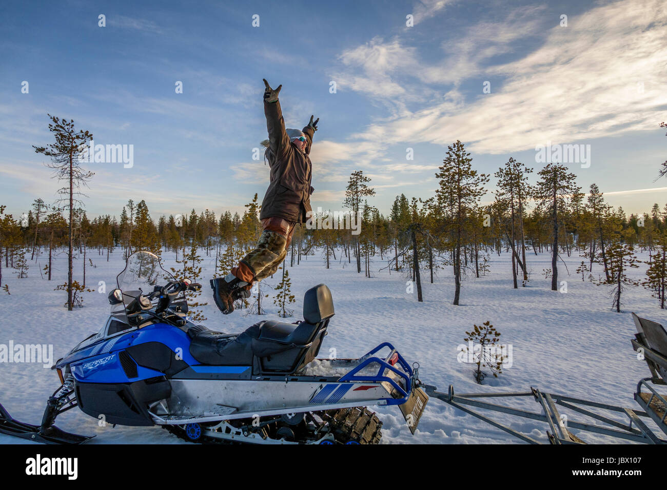 Snowmobile sweden hi-res stock photography and images - Alamy