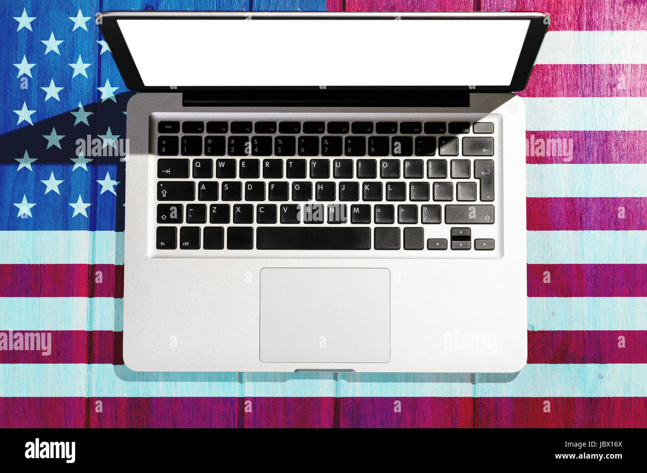 Independence Day laptop Stock Photo - Alamy