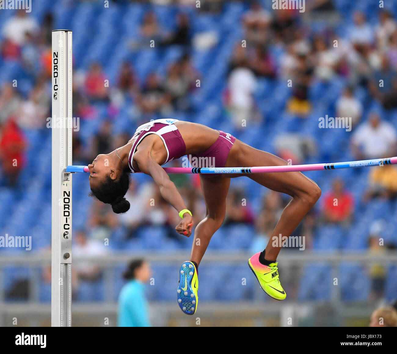 Erica Furlani competes in High Jump at Golden Gala.IAAF Diamond League ...