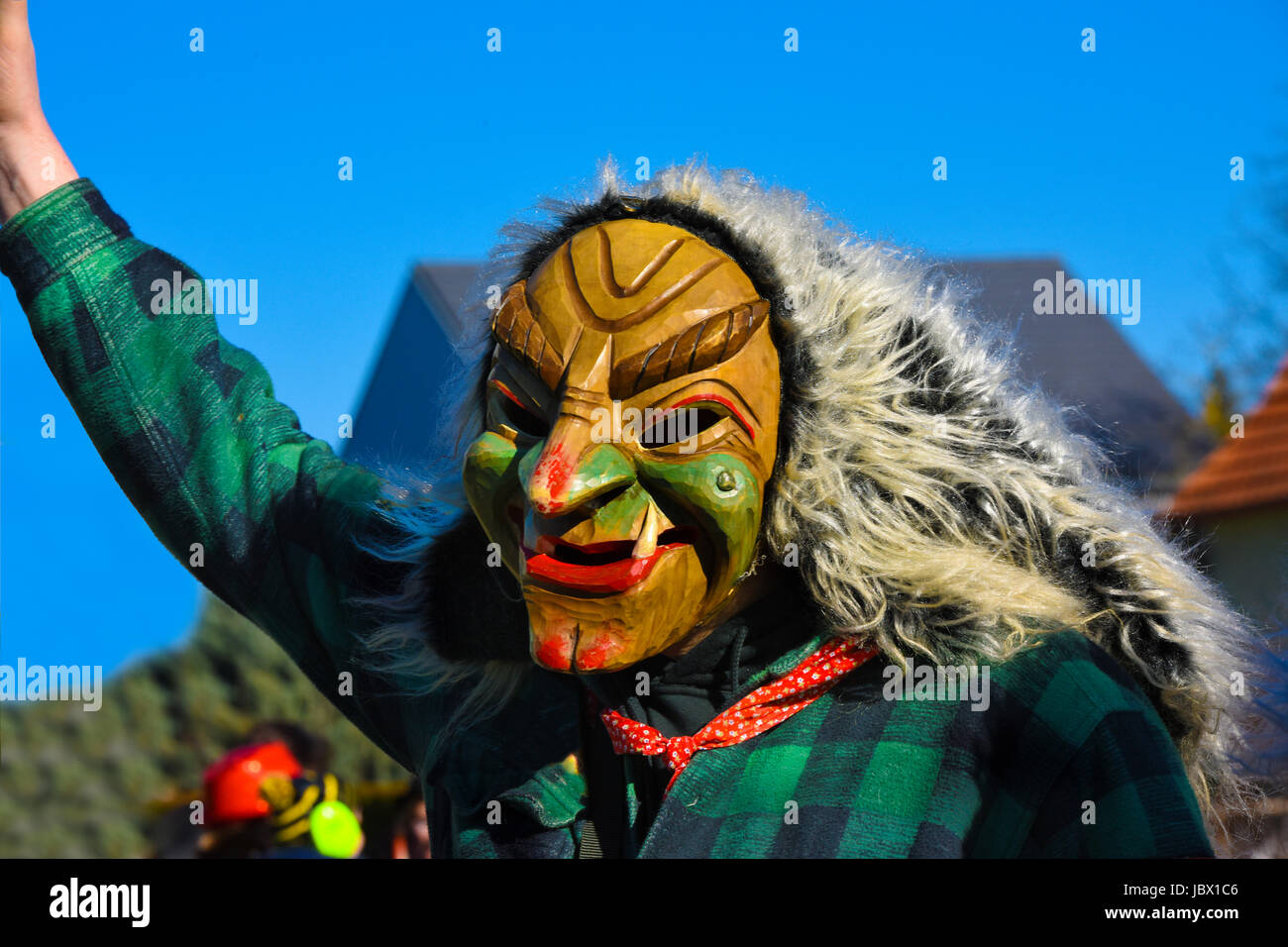 Swabian-Alemannic carnival „Fasnet“ in Buehl, South Germany Baden ...
