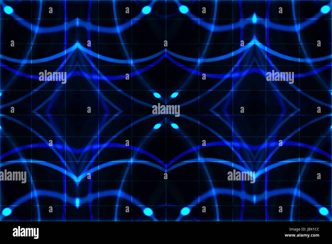 Futuristic high tech geometric networks background pattern in blue and ...