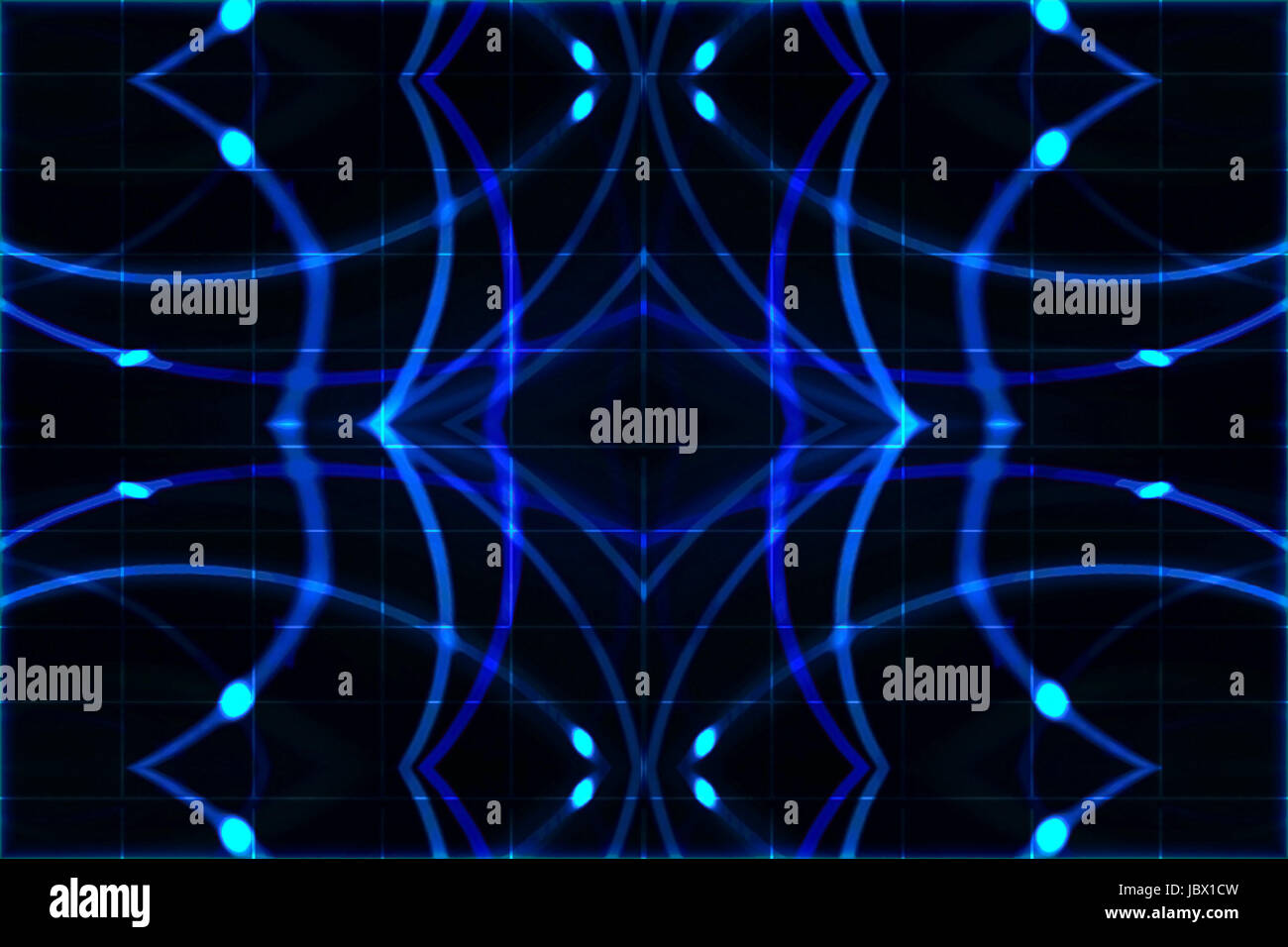 Futuristic high tech geometric networks background pattern in blue and ...