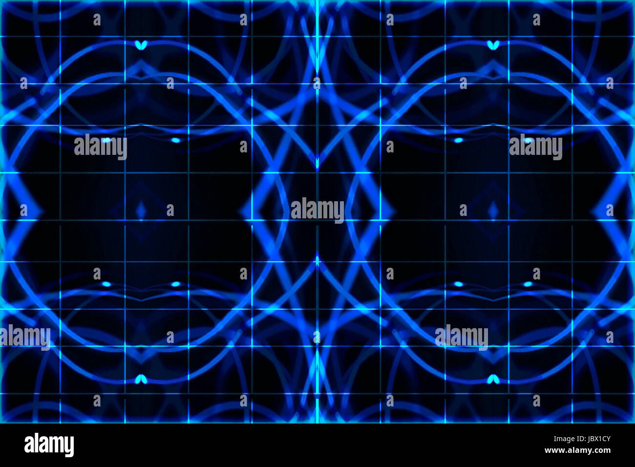 Futuristic high tech geometric networks background pattern in blue and ...