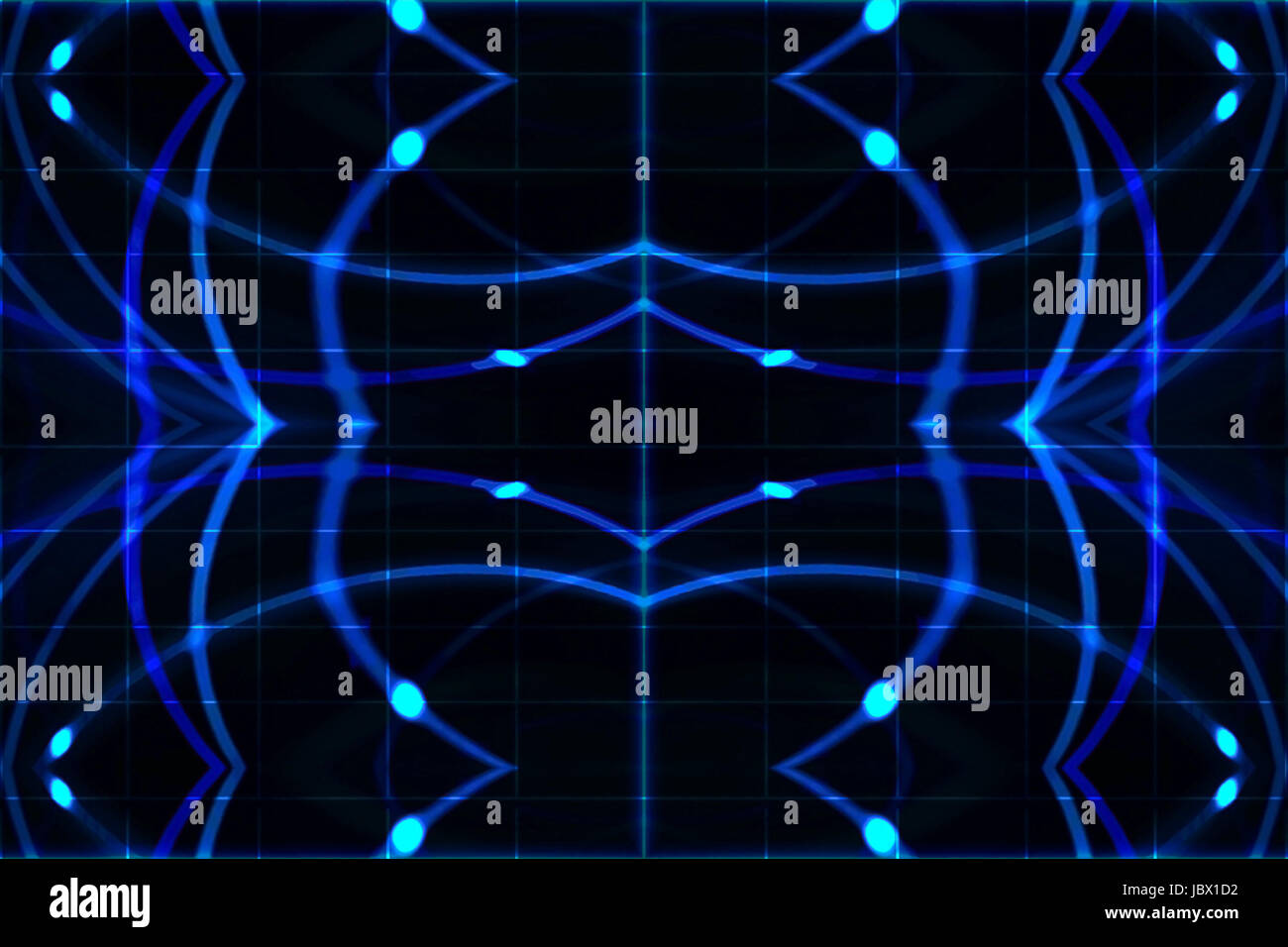 Futuristic high tech geometric networks background pattern in blue and ...