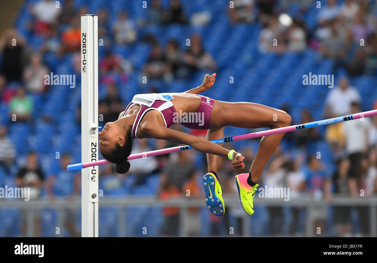 Erica Furlani competes in High Jump at Golden Gala.IAAF Diamond League ...