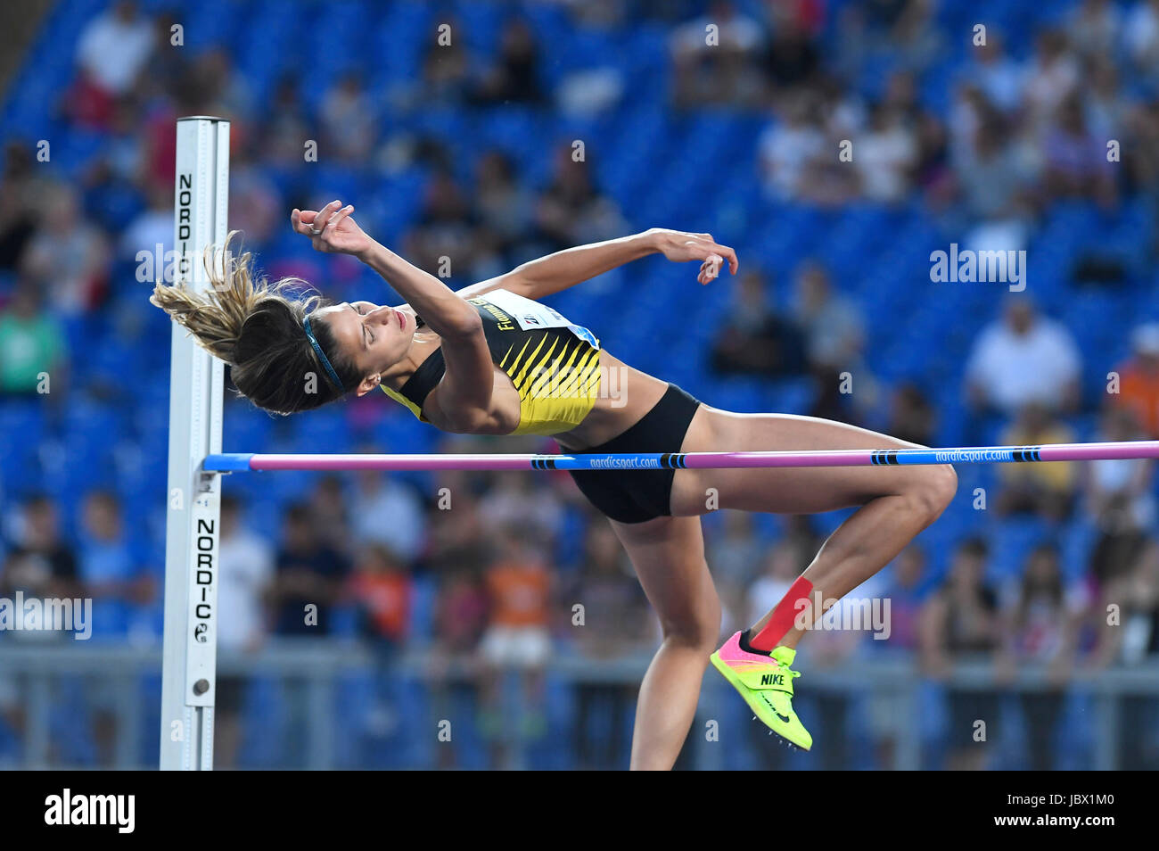 Alessia Trost competes in High Jump at Golden Gala,IAAF, Diamond League ...