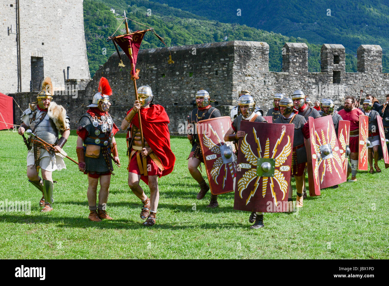 Roman centurion on guard hi-res stock photography and images - Alamy