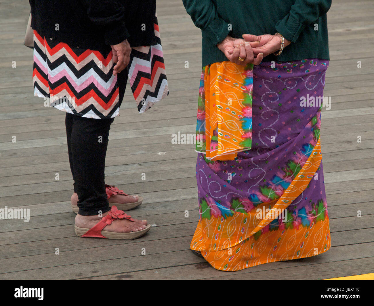 Loud colorful clothes on Brighton Pier Stock Photo - Alamy