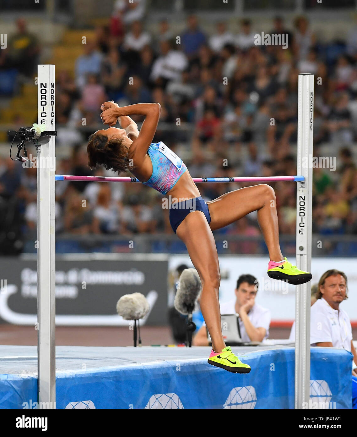 Morgan Lake competes in High Jump at Golden Gala,IAAF Diamond League ...