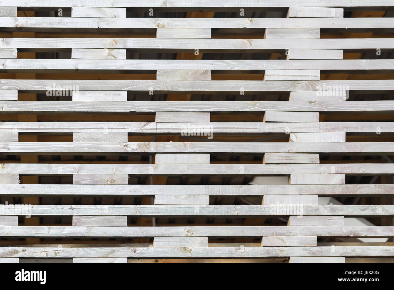 Pattern from lattice fence, created by small wood stripes with ...