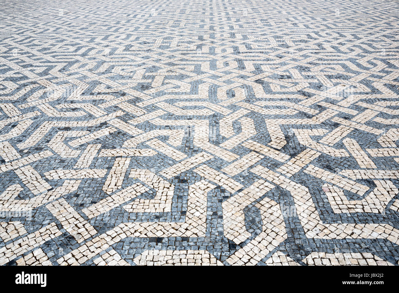 Tile brick floor in Lisbon Town Square, Portugal Stock Photo - Alamy