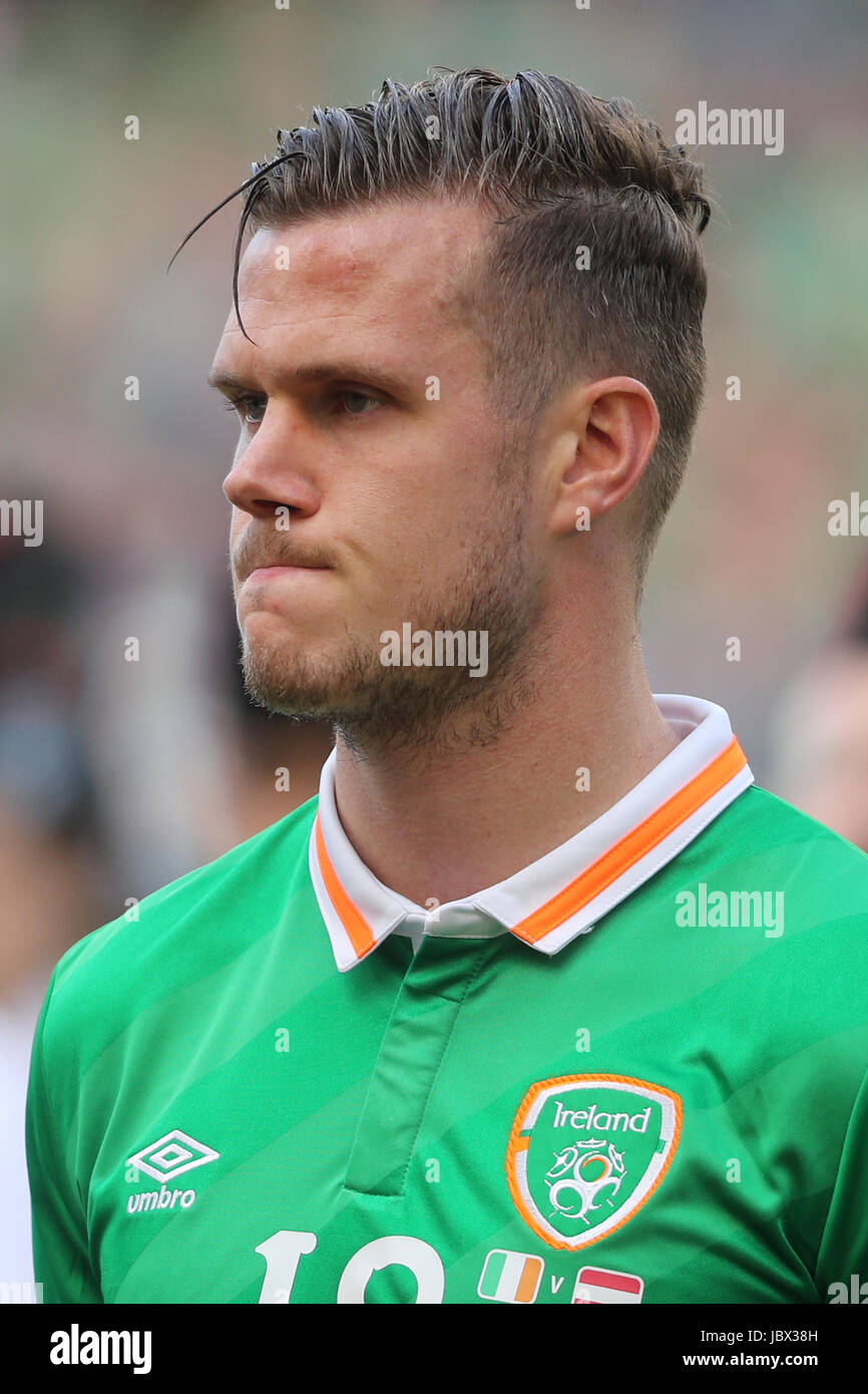 Republic of Ireland's Kevin Long Stock Photo - Alamy