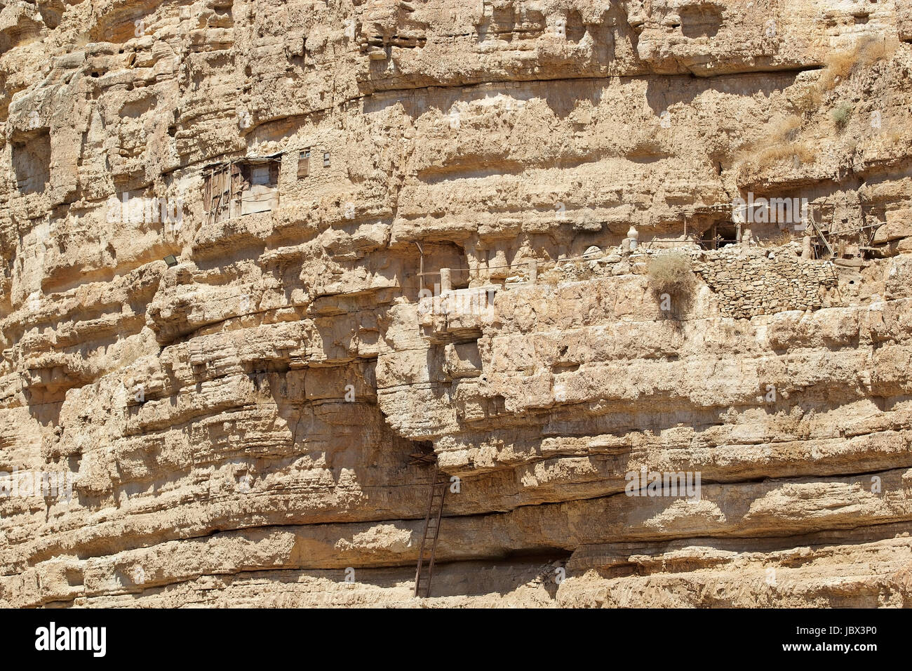 Hermit location in the mountain above the St. George monastery, Greek ...