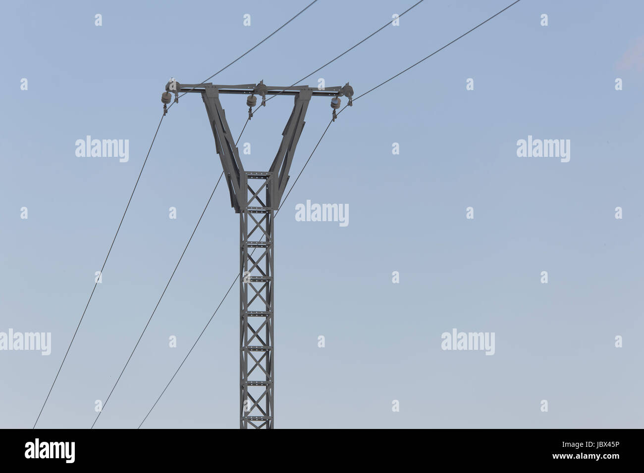 Electricity cables in the province of Alicante, Spain Stock Photo - Alamy